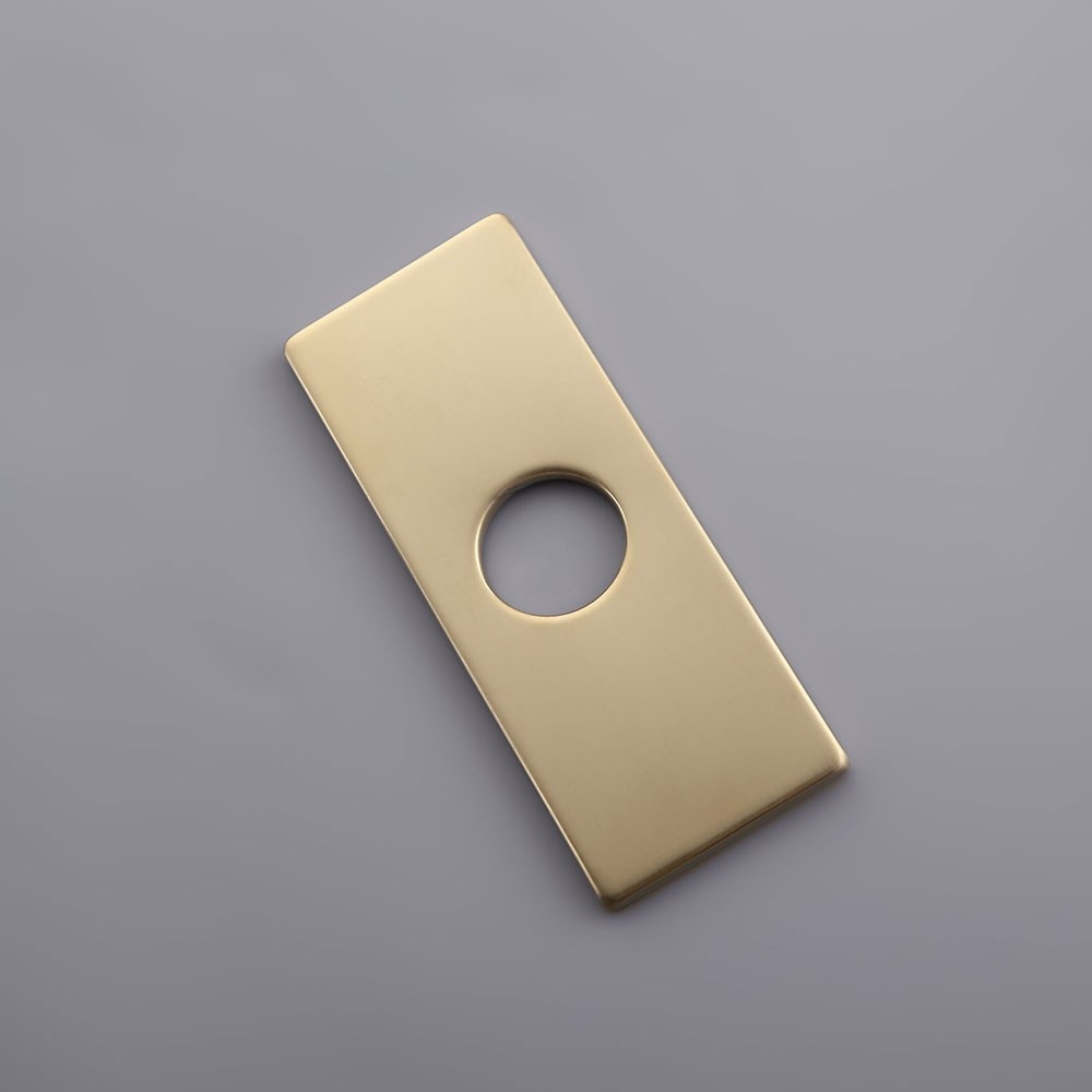 Luxury 4" Square Escutcheon Plate Bathroom Vanity Sink Faucet Hole ...