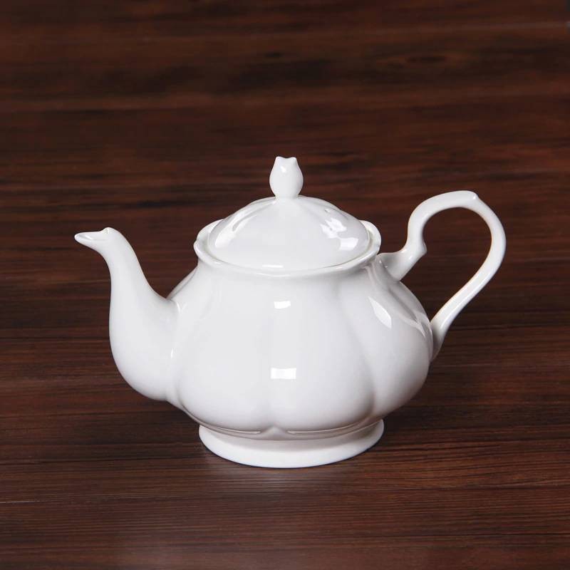 Luxury About 1000ml Modern Coffee Milk Pot Ceramic Bone White Teapot ...