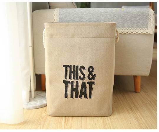 Luxury Cloth storage bucket hamper laundry bucket dirty clothes storage ...
