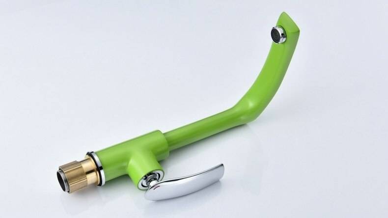 Luxury Colorful kitchen faucet mixer deck mounted basin short taps ...