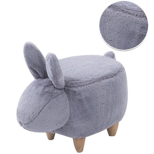 Luxury Creative rabbit shoe bench American solid wood footrest shoes ...