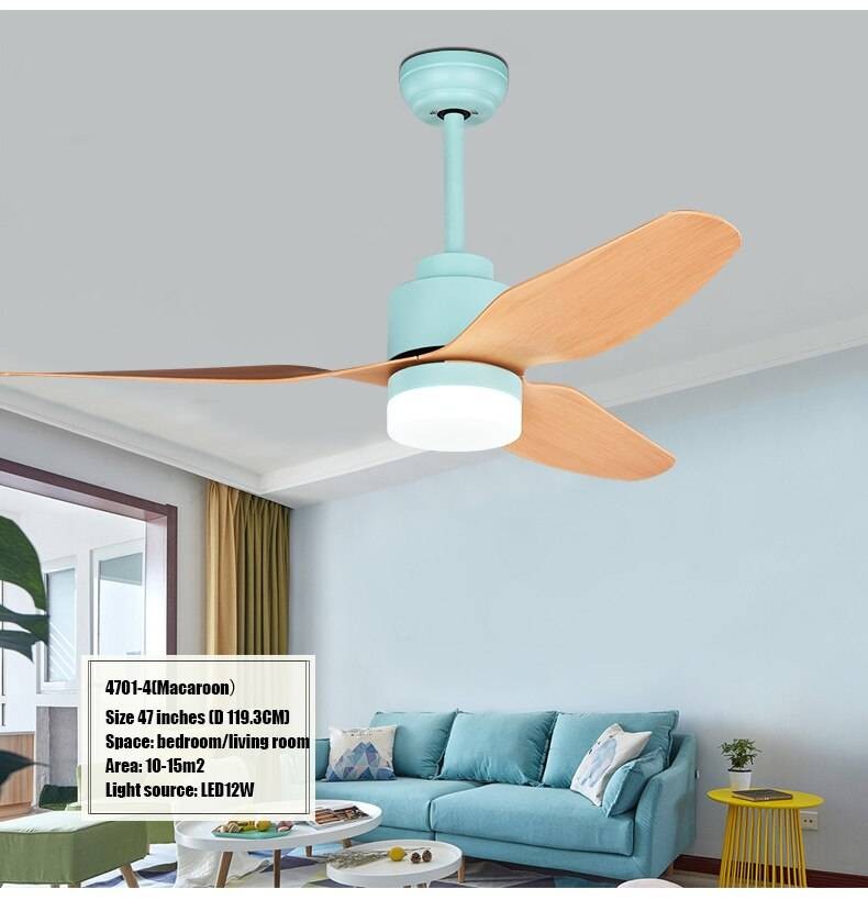 Luxury Modern 42inch Invisible Fan Light For Living room Loft Fan Light ...
