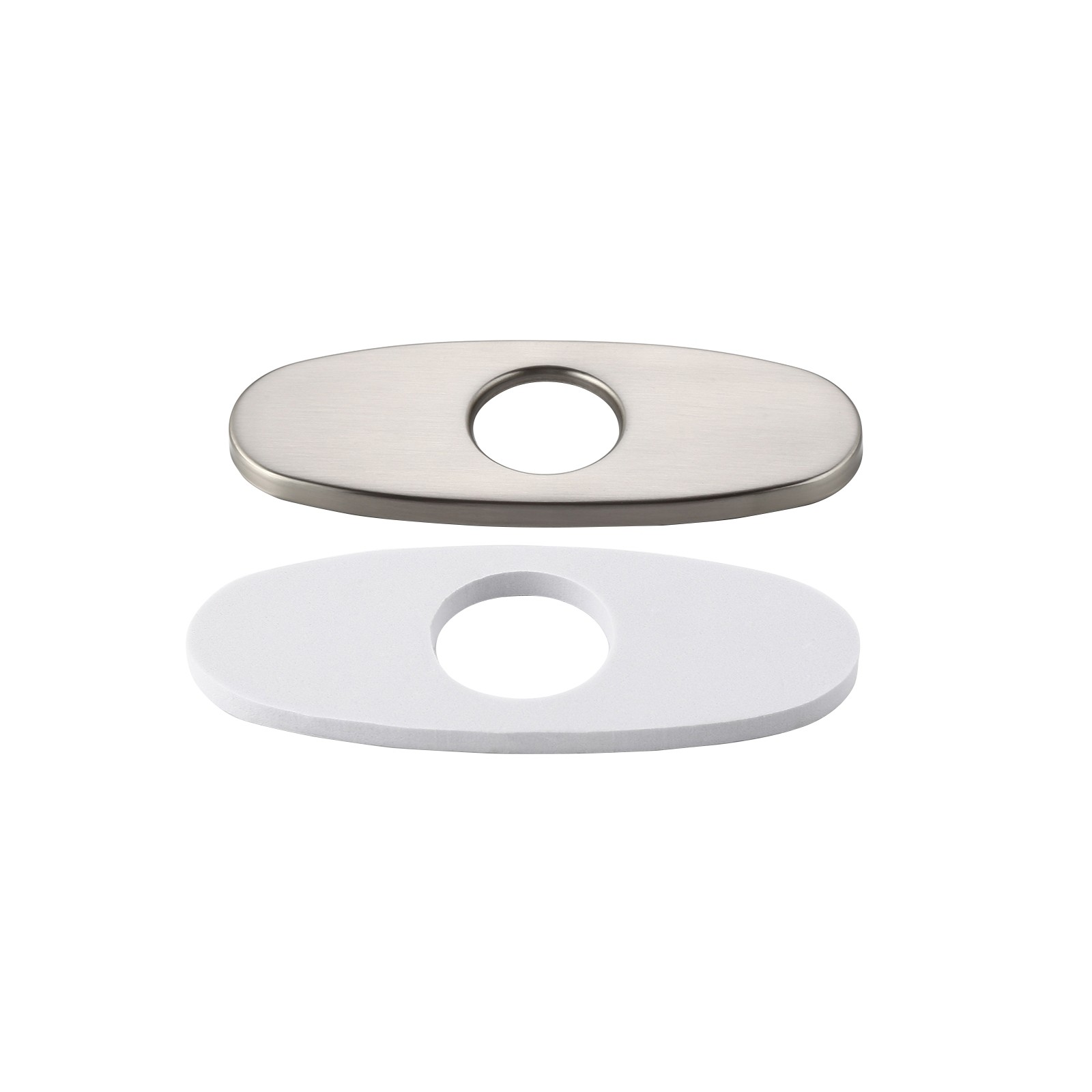 Luxury Modern 4" Faucet Deck Plate Escutcheon for 1-Hole Faucet ...