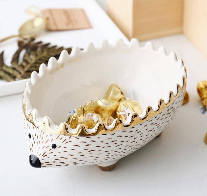 Luxury Pack of 4pcs Hedgehog bowl snack tray dessert bowl kids storage ...