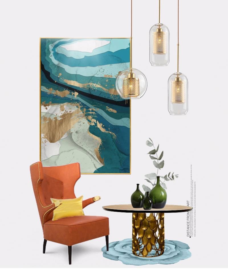 Luxury Post modern nordic Creative living room pendant lights ...