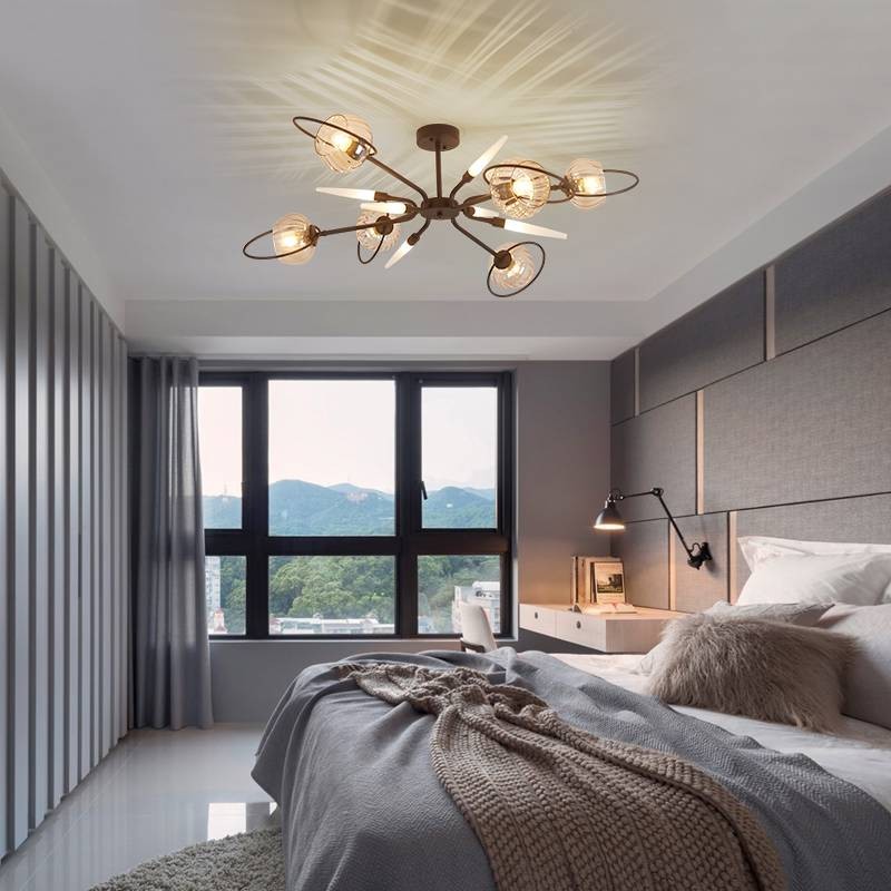 Luxury Postmodern Golden Living Room Led Chandelier Lamp Minimalist Art ...