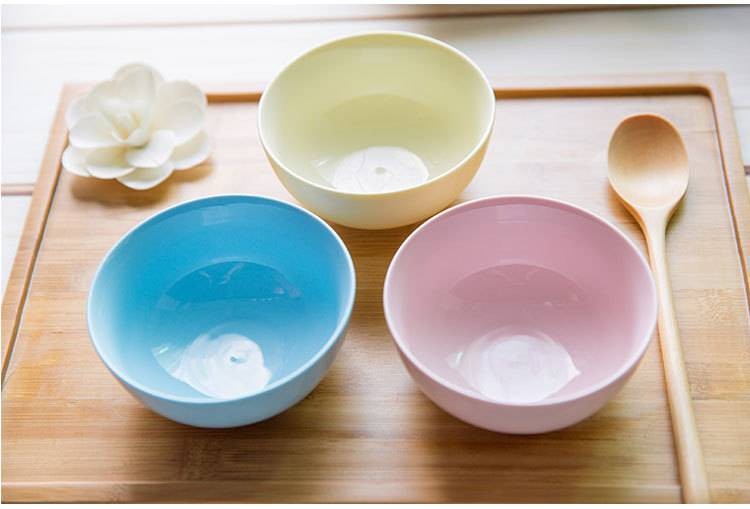 Luxury Solid Color Rice Bowl Dinner Bowl Ceramic Dinnerwares,Solid ...