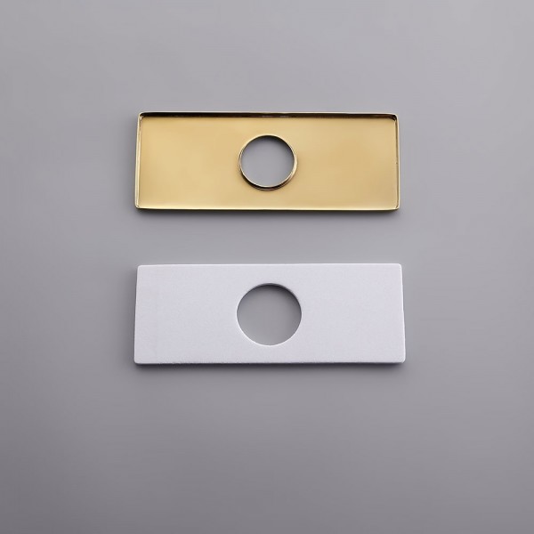 Luxury 4" Square Escutcheon Plate Bathroom Vanity Sink Faucet Hole ...