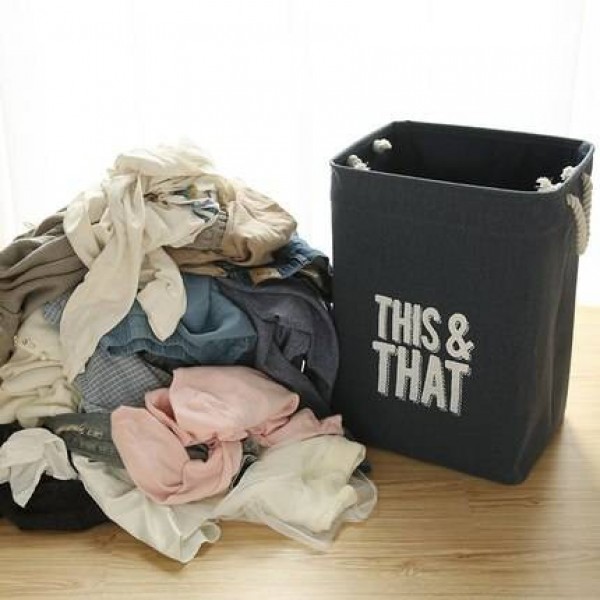 Luxury Cloth storage bucket hamper laundry bucket dirty clothes storage ...