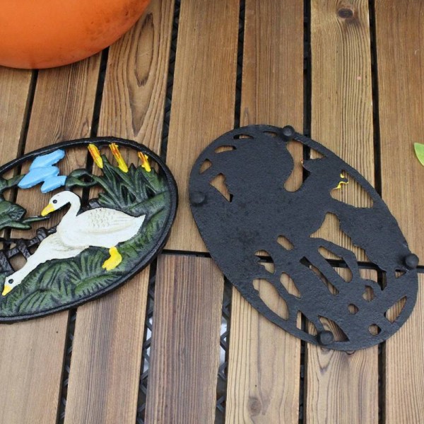 Luxury Decorative Cast Iron Trivet For Kitchen Or Dining Table | Round ...