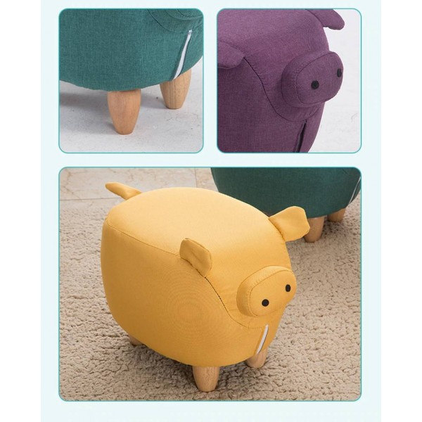 Luxury Cute Cartoon Pig Stool Creative Personality Animal Shoes Bench ...