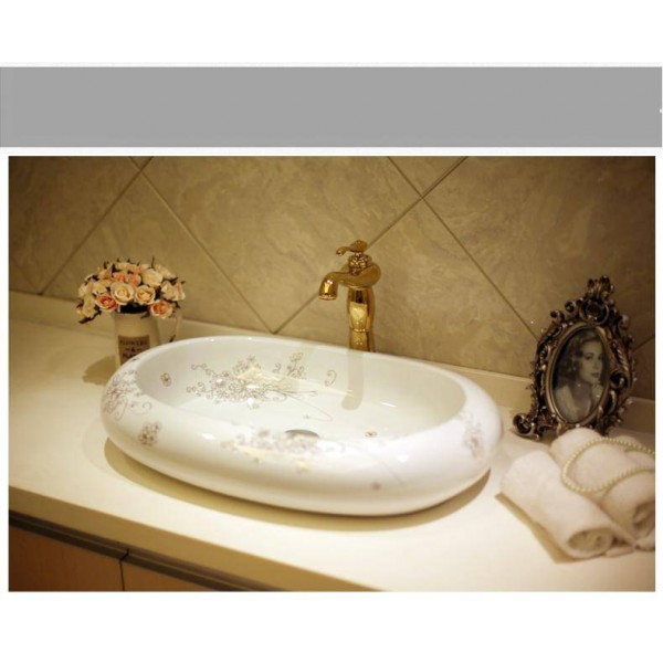 Luxury Increase oval Europe Handmade Lavabo Ceramic Washbasin Artistic ...