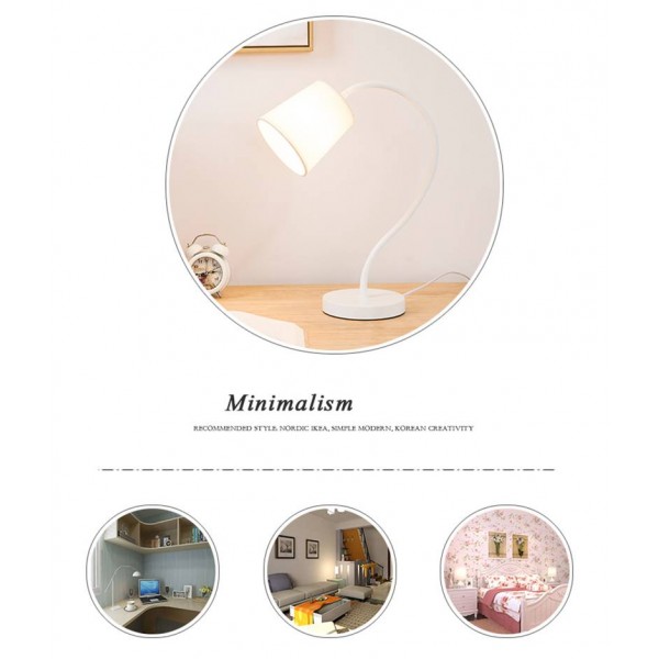 Luxury Modern simple style desk lamps study room table light black ...
