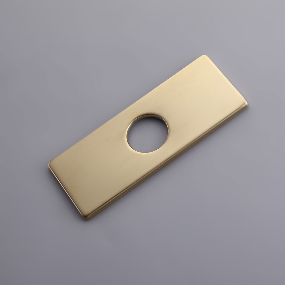 Luxury 4" Square Escutcheon Plate Bathroom Vanity Sink Faucet Hole ...