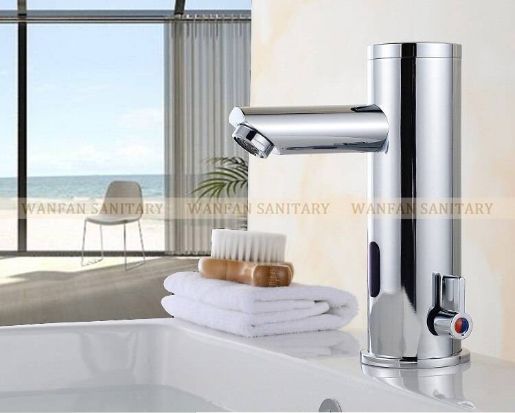 Luxury Basin Faucets Hot Cold Mixer Automatic Hand Touch Tap Hot Cold ...
