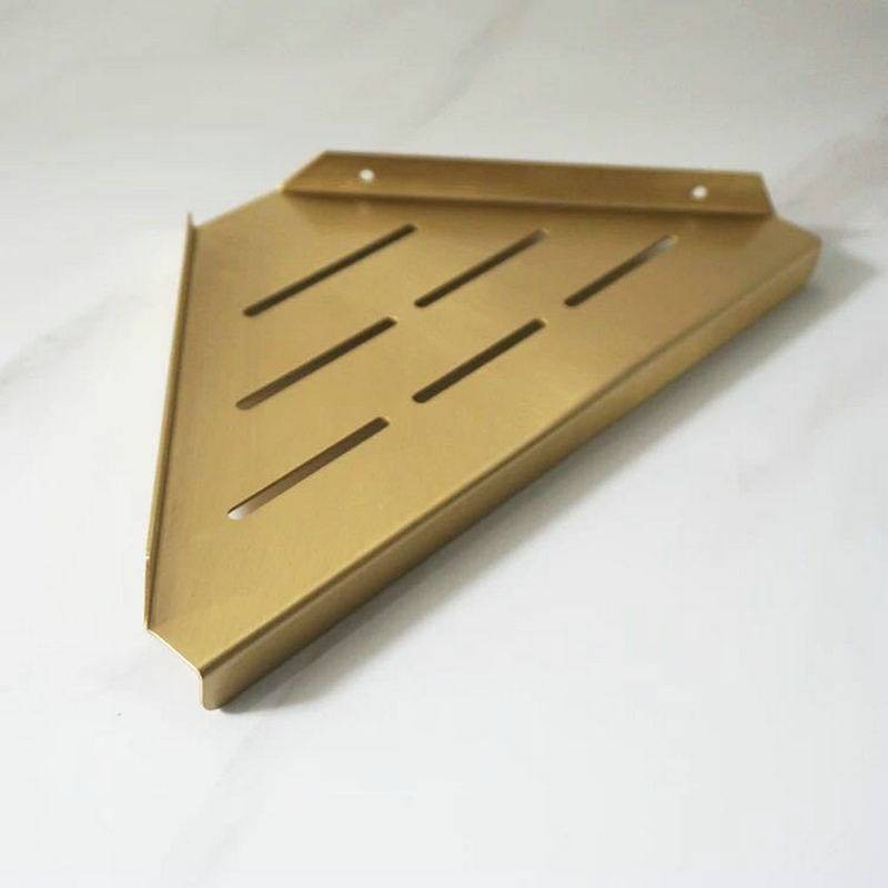 Luxury Stainless steel Brushed Bathroom Shelves Single Dual Triple Tier ...