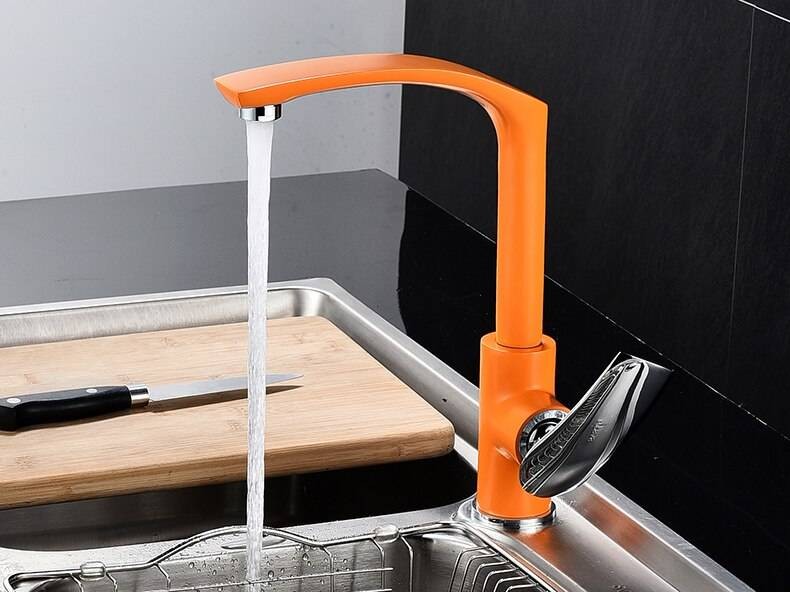 Luxury Colorful kitchen faucet mixer deck mounted basin short taps ...