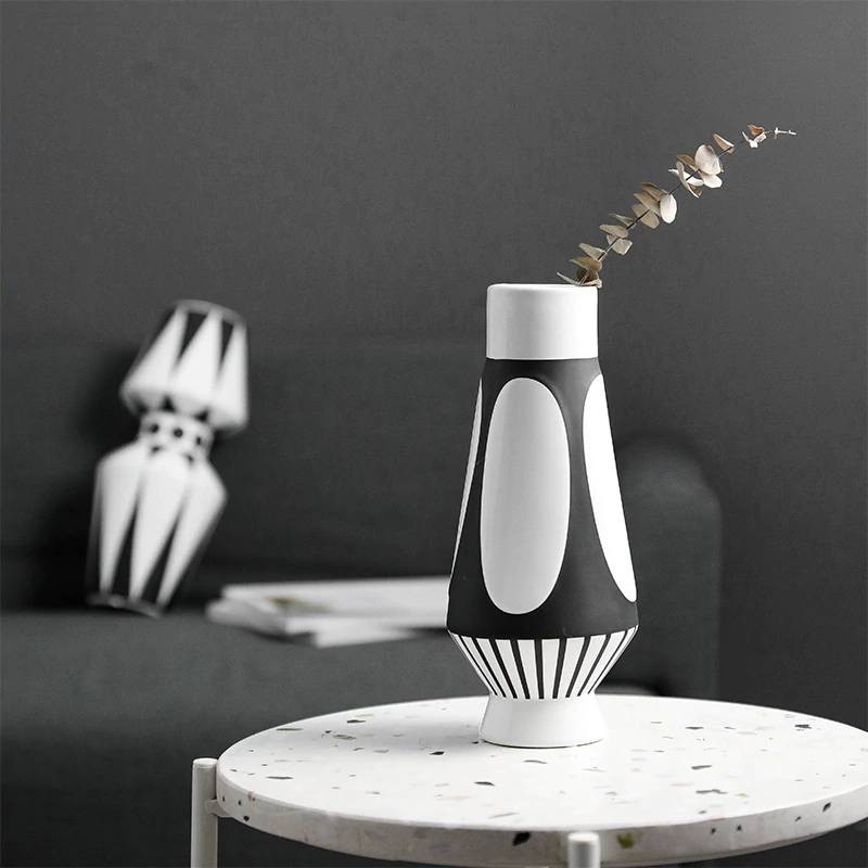 Luxury Creative Ceramic Vase Desktop Decoration Flower Arrangement Home ...