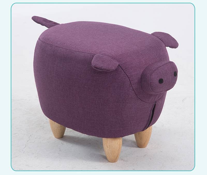 Luxury Cute Cartoon Pig Stool Creative Personality Animal Shoes Bench ...