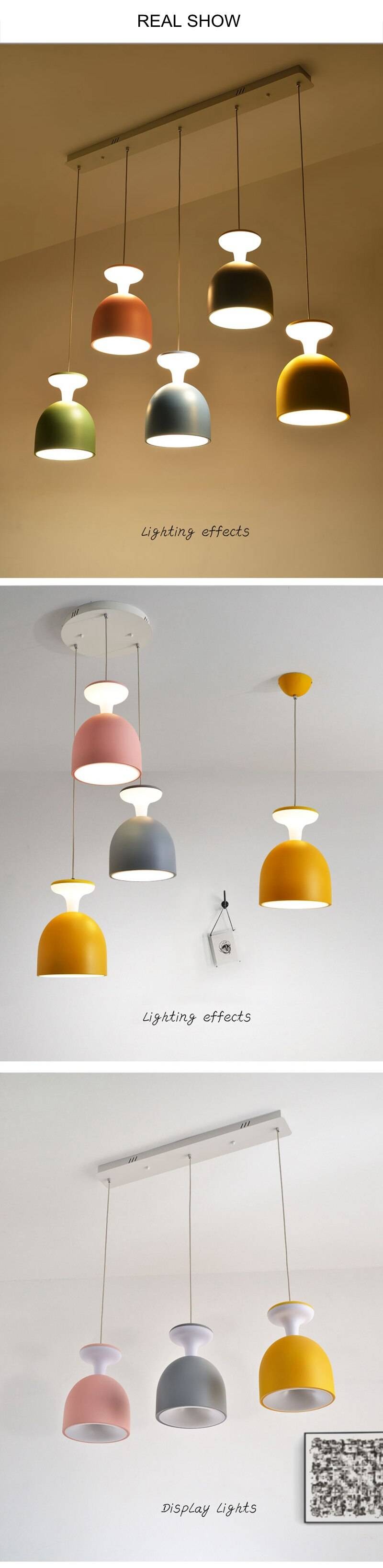 Luxury Macarons modern simple LED dining room pendant lights macaron ...