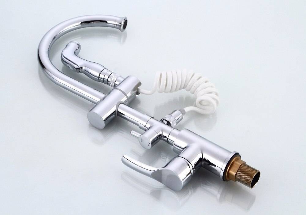 Luxury Simple and generous multi-function pull faucet kitchen faucet ...