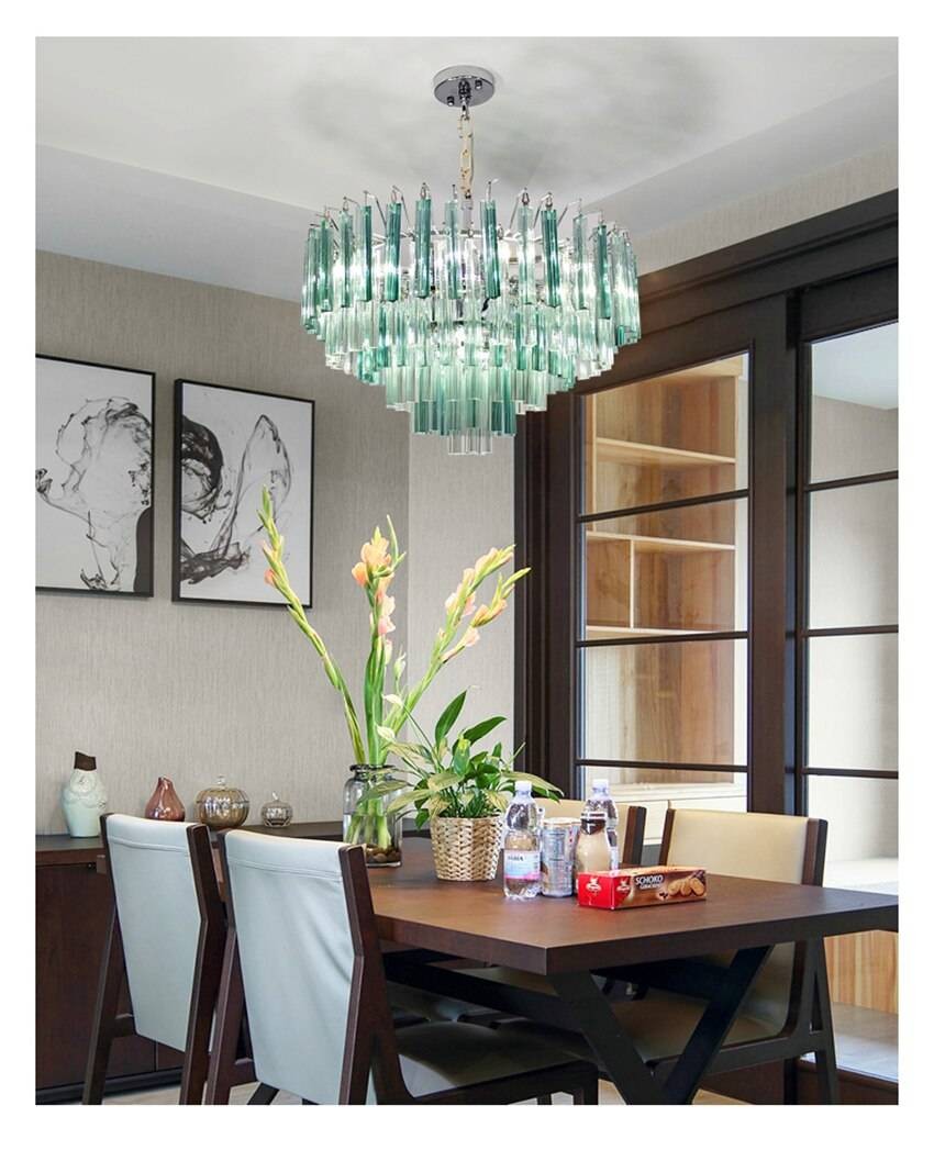 Luxury Postmoden Crystal LED Pendant Lamp Living Room Lustres ...