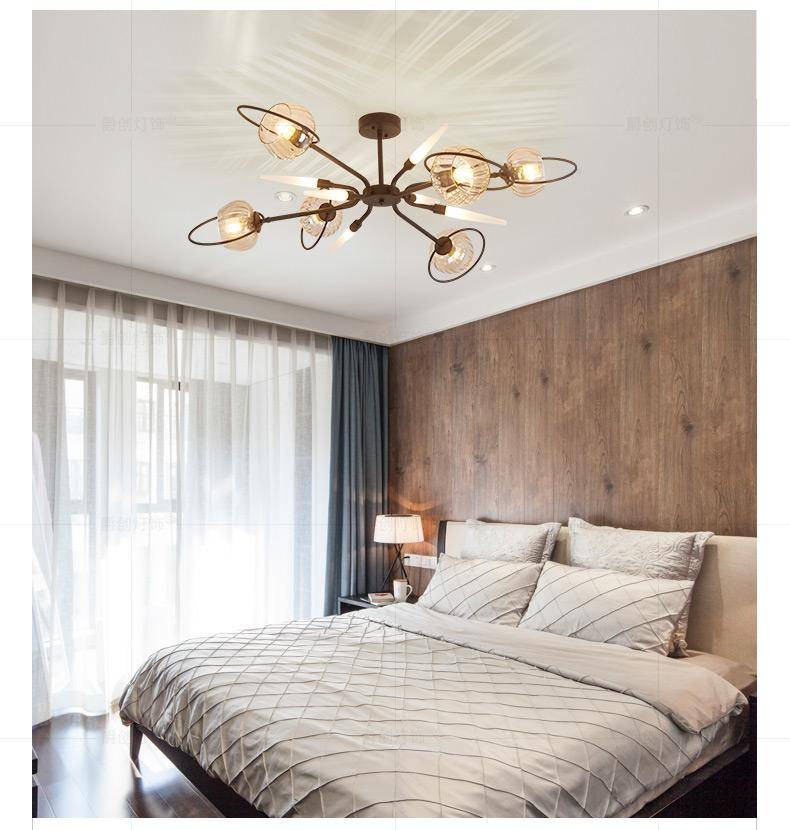 Luxury Postmodern Golden Living Room Led Chandelier Lamp Minimalist Art ...
