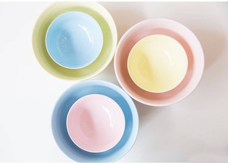 Luxury Solid Color Rice Bowl Dinner Bowl Ceramic Dinnerwares,Solid ...