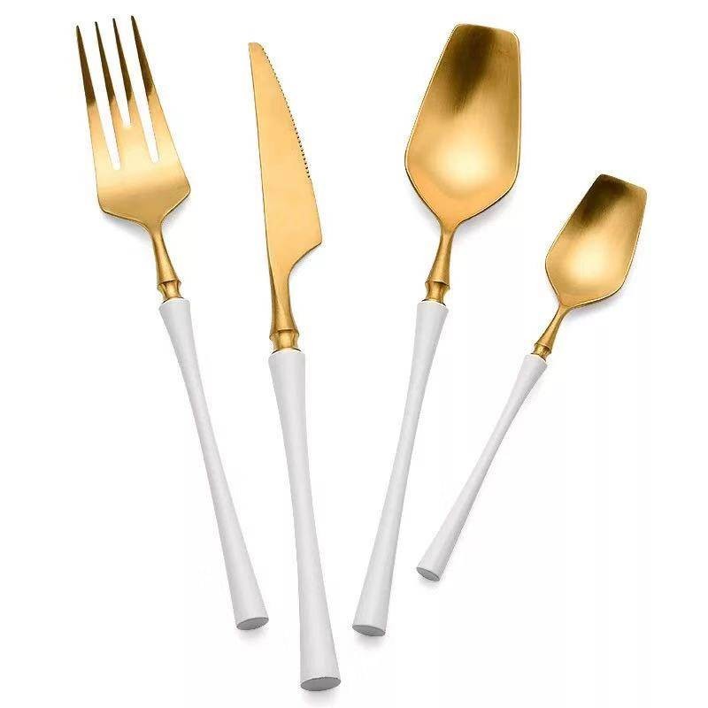 Luxury Tableware Set Stainless Steel Cutlery Set Western Food Tableware ...