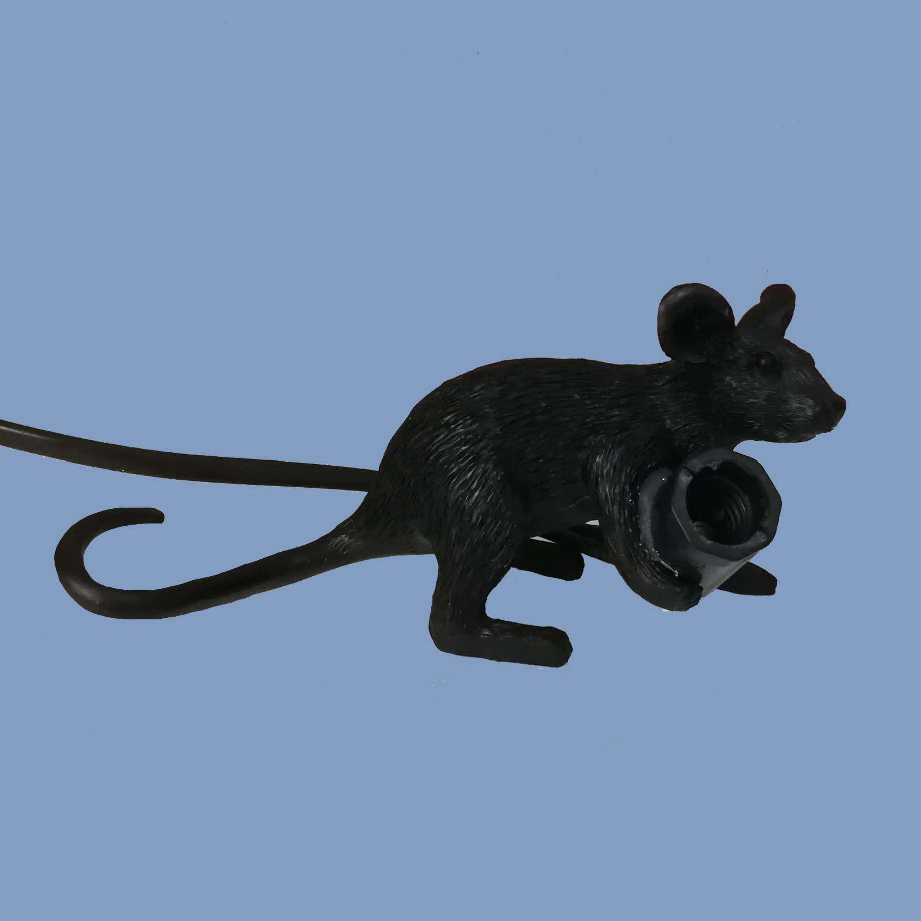 Luxury Nordic Desk Lamp Mouse Resin EU/USA Plug Rat Table Lamp Light ...