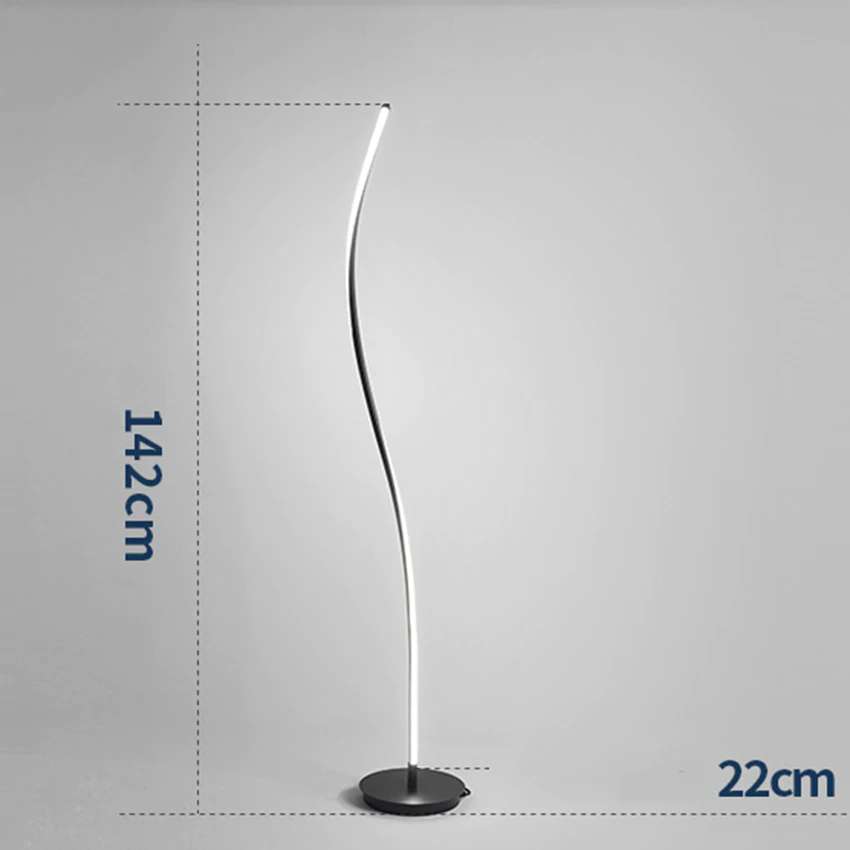 Luxury Modern LED Floor Lamp 100-240V Living Rooms Standing Pole LED ...