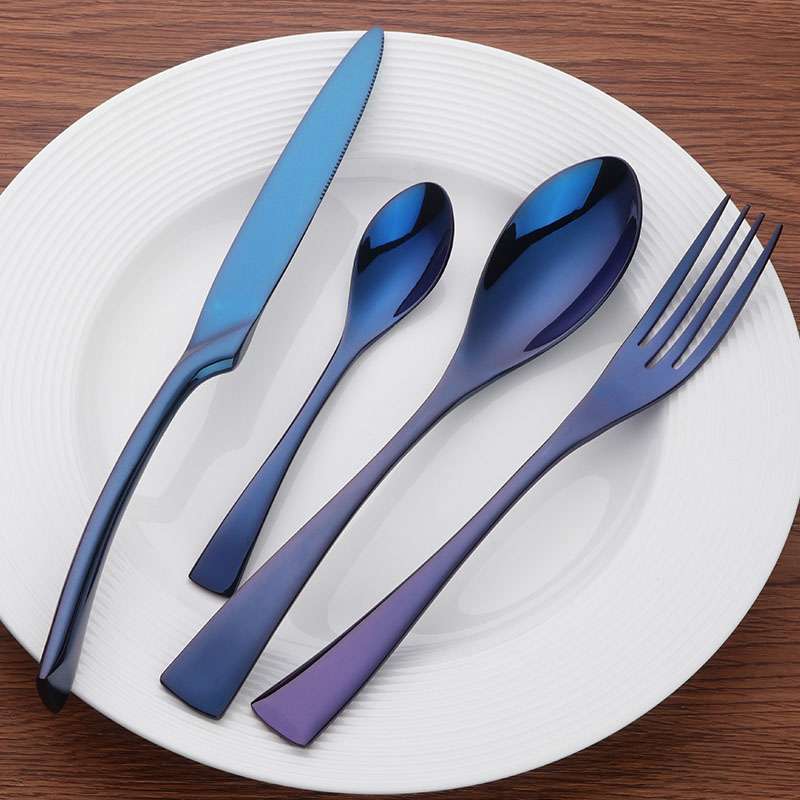 Luxury Gold Flatware Set Stainless Steel Cutlery 18/10 Utensils Kitchen ...